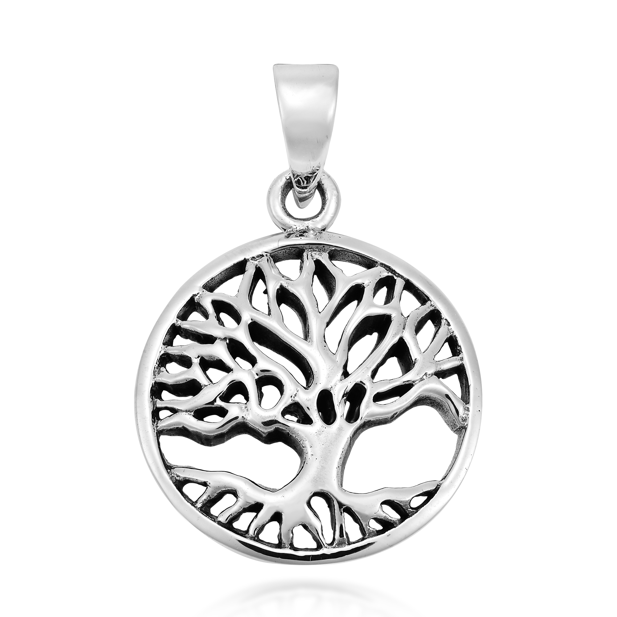 Tree of Life Branches Root Sterling Silver Pendant